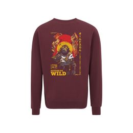Oldskull Sweatshirt 'Wrldvibe Return to Wild Graphic' Herren Gr&ouml;&szlig;e XXXL bordeaux