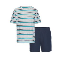 s.Oliver Pyjama Herren Gr&ouml;&szlig;e XL navy / graumeliert / jade