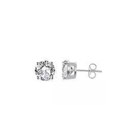 Rougemont Jewellery Ohrringe 'Funkelnde Zirkonia Ohrstecker 825 Sterling Silber 6mm' Damen Gr&ouml;&szlig;e One Size silber