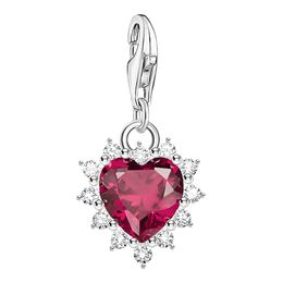 Thomas Sabo Anh&auml;nger Damen Gr&ouml;&szlig;e One Size rot / silber / transparent