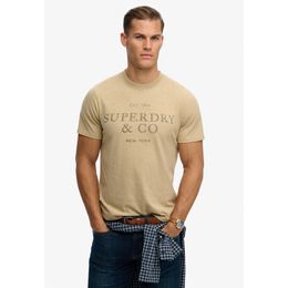 Superdry & Co T-Shirt '1954 Company' Herren Gr&ouml;&szlig;e M beige