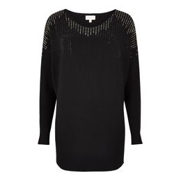 Apricot Rhinestone Embellished Batwing Jumper ' ' Damen Gr&ouml;&szlig;e L schwarz
