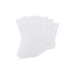 Rogo Socken Damen Gr&ouml;&szlig;e 35/38 wei&szlig;