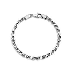 Tony Fein Armband 'Kordel' Herren Gr&ouml;&szlig;e 19 cm silber