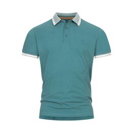 INDICODE Jeans Poloshirt 'Jamie ' Herren Gr&ouml;&szlig;e M himmelblau / wei&szlig;
