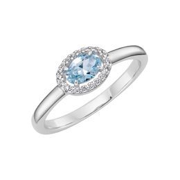 Giorgio Martello Milano Ring Damen Gr&ouml;&szlig;e 52 hellblau / silber