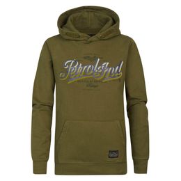 PETROL INDUSTRIES Sweatshirt 'Tinley Park' Jungen Gr&ouml;&szlig;e 152 marine / gr&uuml;n / oliv / wei&szlig;