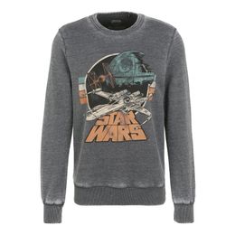 Recovered Sweatshirt 'Star Wars Empire Strikes Back Retro X-Wing' Herren Gr&ouml;&szlig;e S grau