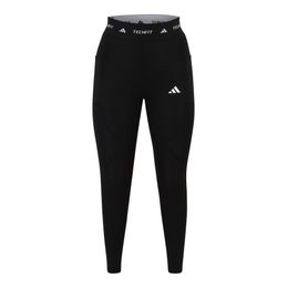 adidas Performance Sporthose 'TECHFIT COLD.RDY Full-Length' Damen Gr&ouml;&szlig;e L schwarz / wei&szlig;