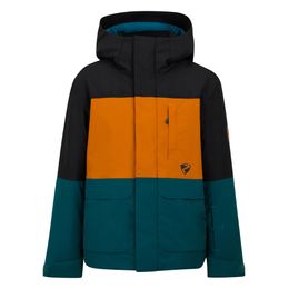 Ziener Sportjacke 'Alim' Jungen Gr&ouml;&szlig;e 152 petrol / orange / schwarz