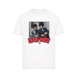 F4NT4STIC T-Shirt 'Stan Laurel & Oliver Hardy Comedy Duo' Jungen Gr&ouml;&szlig;e 134/140 rot / schwarz / wei&szlig;