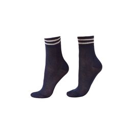 CALZEDONIA Socken Damen Gr&ouml;&szlig;e 36/41 indigo / wei&szlig;