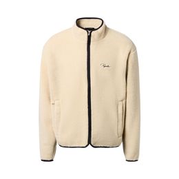 Pegador Fleecejacke 'Signar' Herren Gr&ouml;&szlig;e XL beige / schwarz