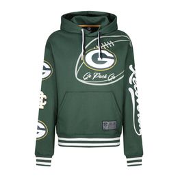 Recovered Kapuzensweatshirt 'NFL Packers Go Pack Go' Damen Gr&ouml;&szlig;e XXL gr&uuml;n