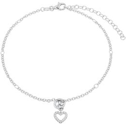 Amor Fu&szlig;schmuck Damen Gr&ouml;&szlig;e One Size silber