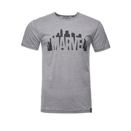 Recovered T-Shirt 'Marvel City Logo' Herren Gr&ouml;&szlig;e XXL hellgrau