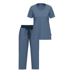 Ammann Pyjama 'Night & Home' Damen Gr&ouml;&szlig;e M blau Winterkleid