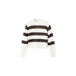 MANGO TEEN Pullover 'Nina' Damen Gr&ouml;&szlig;e M dunkelbraun / offwhite