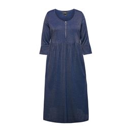 Ulla Popken Kleid Damen Gr&ouml;&szlig;e 58/60 nachtblau Winterkleid