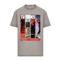 F4NT4STIC T-Shirt 'TV Times Patrick McGoohan The Prisoner 1967 Cover' Herren Gr&ouml;&szlig;e 4XL grau / mischfarben