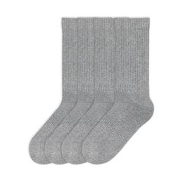 von Jungfeld Socken 'Einfarbige CLASSICS' Herren Gr&ouml;&szlig;e 39/42 grau