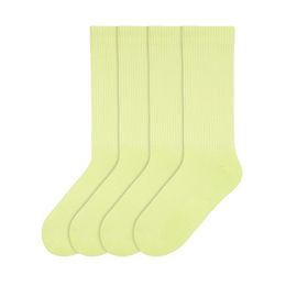 von Jungfeld Socken 'Einfarbige CLASSICS' Herren Gr&ouml;&szlig;e 39/42 hellgelb