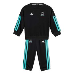 adidas Performance Jogginganzug 'AMG Petronas Formula 1 Team' Jungen Gr&ouml;&szlig;e 74 aqua / schwarz / wei&szlig;