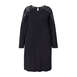 Ulla Popken Nachthemd Damen Gr&ouml;&szlig;e XXXL/4XL schwarz