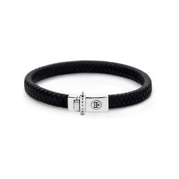 Rebel & Rose Rebel & Rose Armband Herren Gr&ouml;&szlig;e 17 schwarz / silber