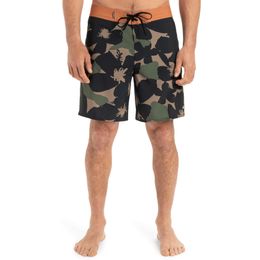 Quiksilver Boardshorts 'Surfsilk Straight Leg 18' Herren Gr&ouml;&szlig;e XXXL grau / gr&uuml;n / schwarz