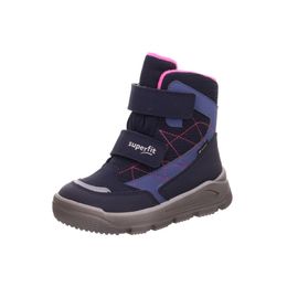 Superfit Stiefel 'Mars' Jungen Gr&ouml;&szlig;e 33 indigo / nachtblau / pink