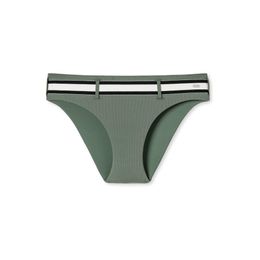 Schiesser Bikinihose 'Californian Dream' Damen Gr&ouml;&szlig;e M khaki / schwarz / wei&szlig;