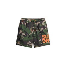 Superdry & Co Badeshorts Herren Gr&ouml;&szlig;e XL khaki / dunkelgr&uuml;n / orange / schwarz