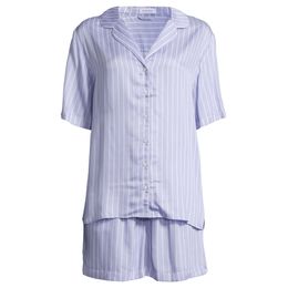 Seidensticker Pyjama 'Classic Web' Damen Gr&ouml;&szlig;e XXXL lila Winterkleid