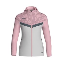 Jako Sportjacke Damen Gr&ouml;&szlig;e M hellgrau / dunkelgrau / rosa