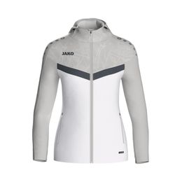 Jako Sportjacke Damen Gr&ouml;&szlig;e S stone / dunkelgrau / wei&szlig;