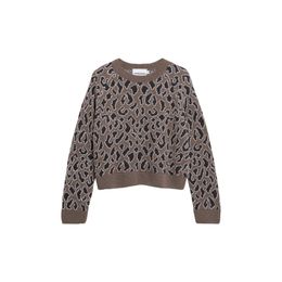 armedangels Strickpullover DILIRIAA LEOPAA Damen Gr&ouml;&szlig;e XXL braun