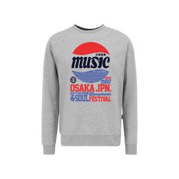 Oldskull Sweatshirt 'Asian Osaka Music Logo Graphic' Herren Gr&ouml;&szlig;e XL grau