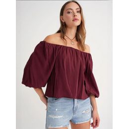Mixray Bluse Damen Gr&ouml;&szlig;e L burgunder