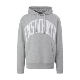 QS Sweatshirt Herren Gr&ouml;&szlig;e M graumeliert / wei&szlig;