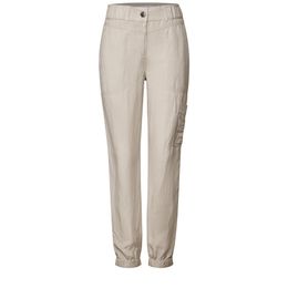Cecil Leinenmix-Hose im Cargo-Look Damen Gr&ouml;&szlig;e 42 beige
