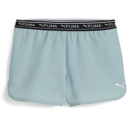 Puma Sportshorts 'Strong' M&auml;dchen Gr&ouml;&szlig;e 140 cyanblau / schwarz
