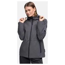 Outdoorjacke Marikoo "Katzilein", Damen, Gr. L, anthrazit, Obermaterial: 100% Polyester; Futter: 100% Polyester; Wattierung: 100% Polyester; &Auml;rmelfutter: 100% Polyester, Jacken Outdoorjacke, Leichte &Uuml;bergangsjacke mit Kapuze und Kordelzug