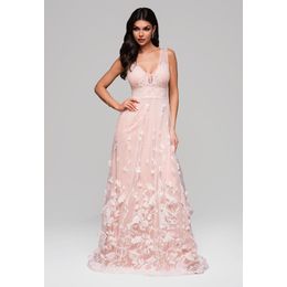 Ombre Abendkleid Damen Gr&ouml;&szlig;e 42 rosa Winterkleid
