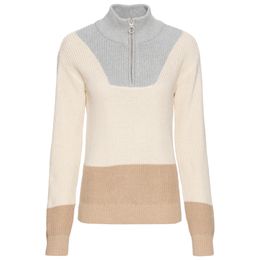 Laura Scott Pullover Damen Gr&ouml;&szlig;e XS hellbeige / hellblau / cappuccino