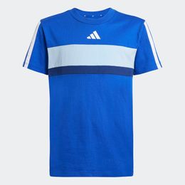 adidas Sportswear Sportshirt Jungen Gr&ouml;&szlig;e 164 blau / marine / hellblau / wei&szlig;