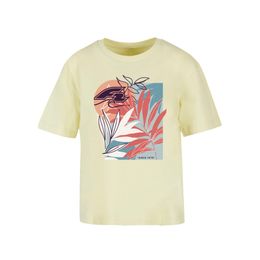 F 2 F2 T-Shirt 'Beach Vibes Sommer Style' Damen Gr&ouml;&szlig;e XXL blau / gelb / rot / schwarz