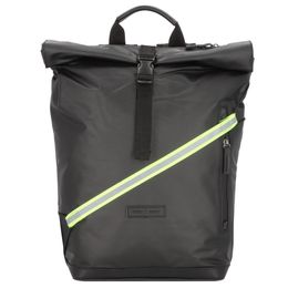 Green Burry Greenburry Rucksack 'Aviator' Herren Gr&ouml;&szlig;e One Size grau / neongr&uuml;n / schwarz