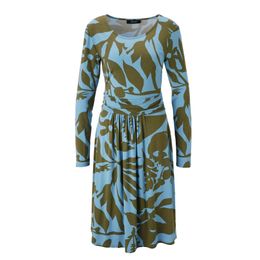 Aniston Selected Kleid Damen Gr&ouml;&szlig;e 36 hellblau / oliv Winterkleid