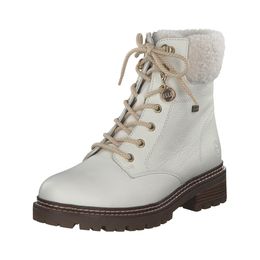 Remonte Schn&uuml;rstiefelette Damen Gr&ouml;&szlig;e 38 ecru / hellbeige Winterschuhe